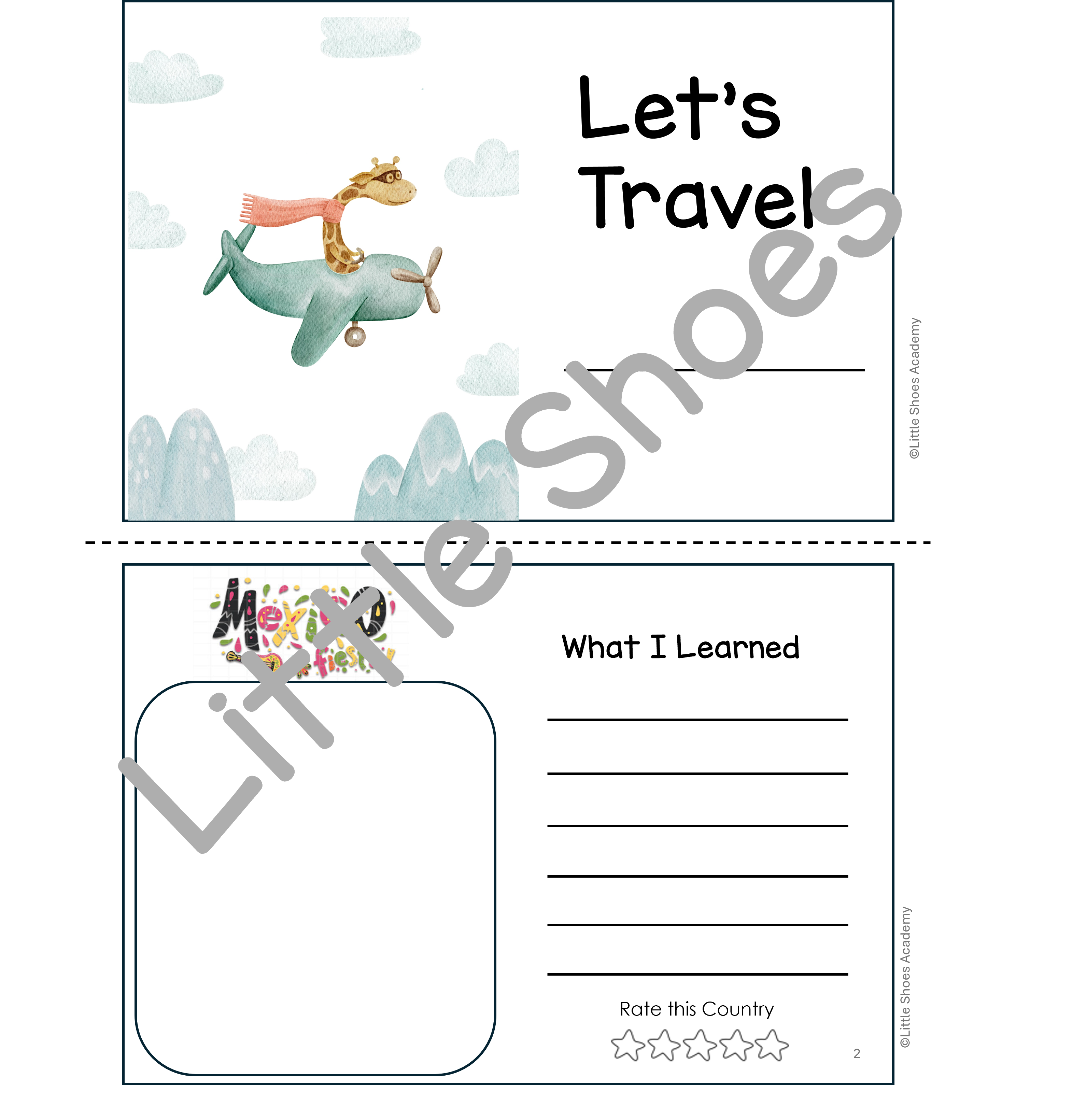 Kindergarten – Social Studies – Around the World – Little Shoes Academy